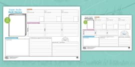 KS2 Book Review Template (teacher made) - Twinkl